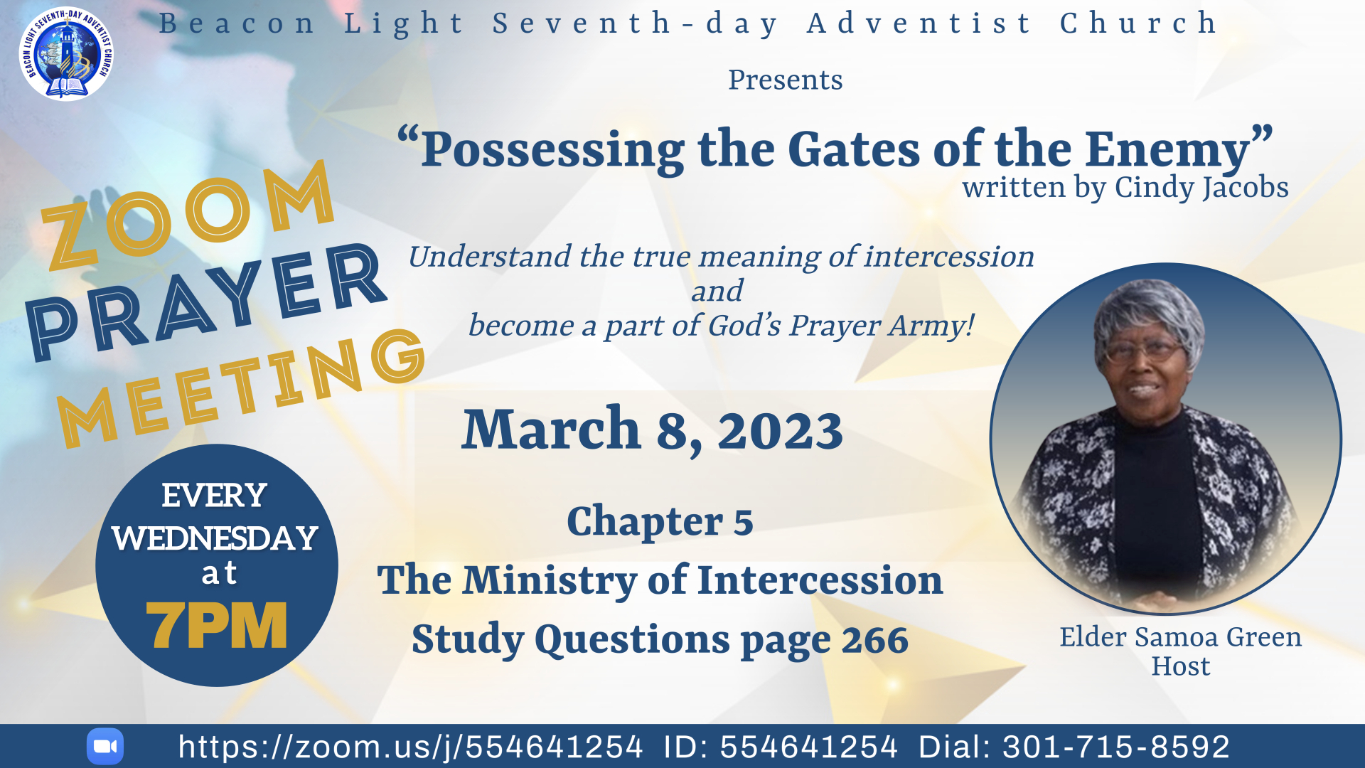 ZOOM Prayer Meeting – Beacon Light Adventist®